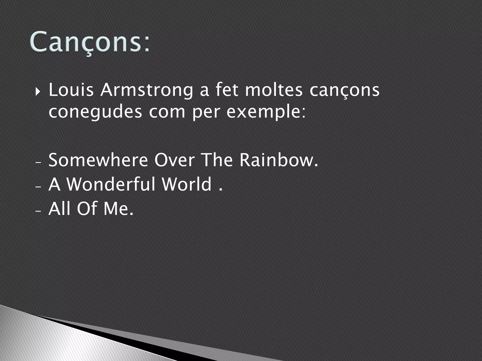 Louis armstrong | PDF