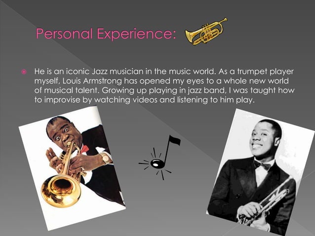 Louis armstrong project | PPTX