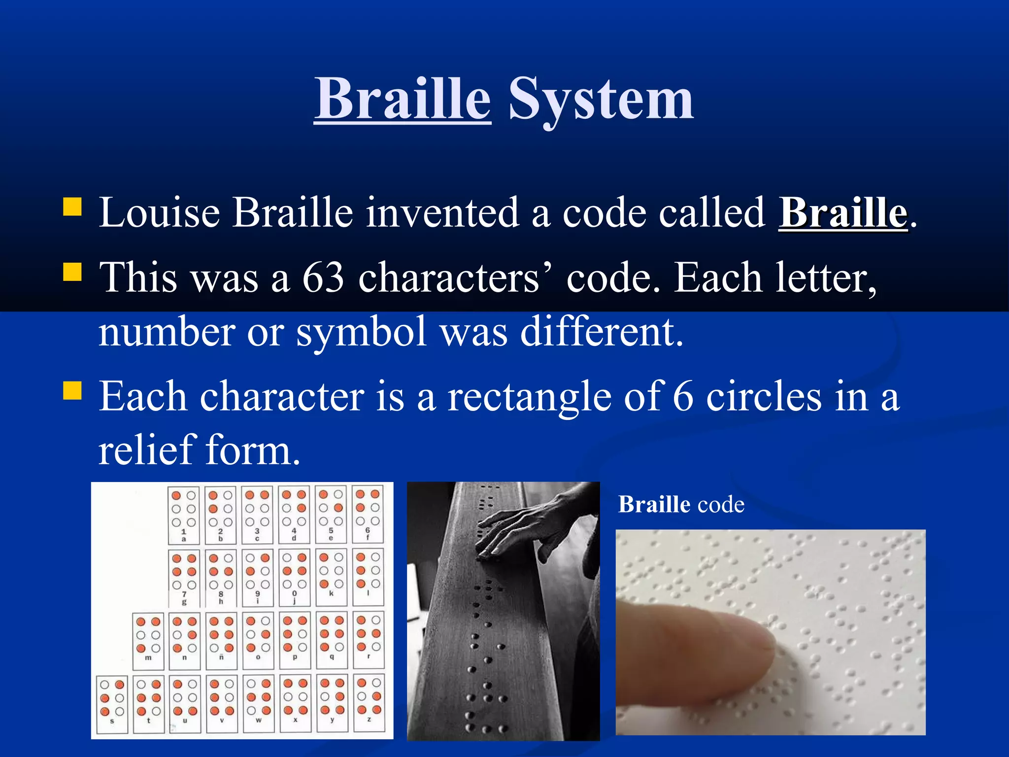 LOUIS BRAILLE (ENGLISH) | PPT