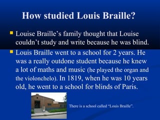 LOUIS BRAILLE (ENGLISH) | PPT