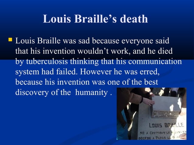 LOUIS BRAILLE (ENGLISH) | PPT