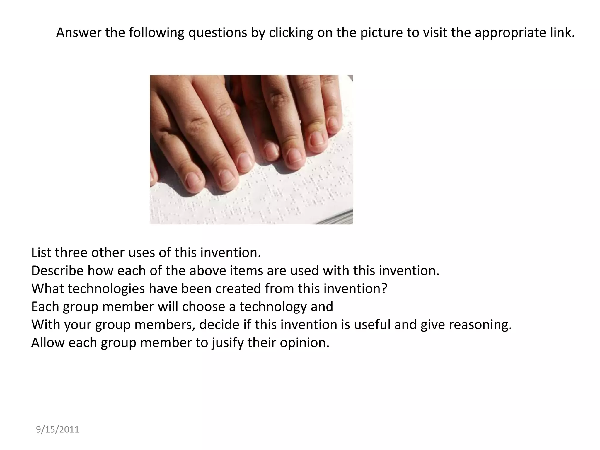 Louis braille powerpoint | PPTX