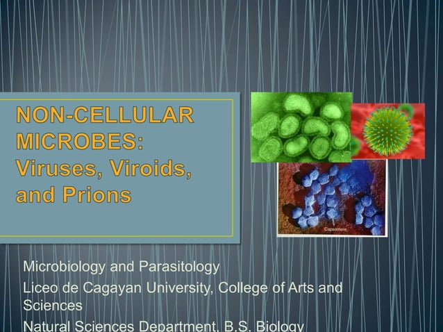 Microbiology - Noncellular Microbes - Louis Carlo Lim | PPT
