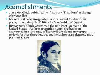Louise gluck | PPTX