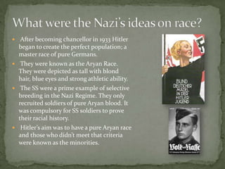 Louise n, ella d and leah e how did nazi’s deal with minorities | PPT