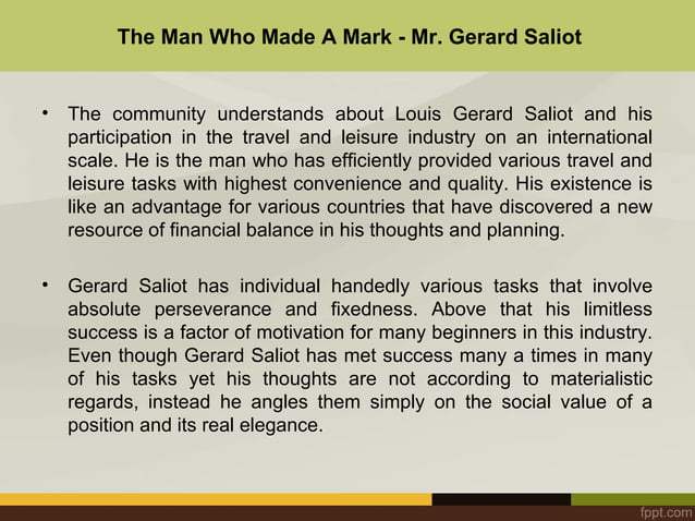 Louis gerard saliot | Louis Gerard | Gerard Saliot | PPT
