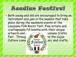 Louisiana festivals!!! | PPTX