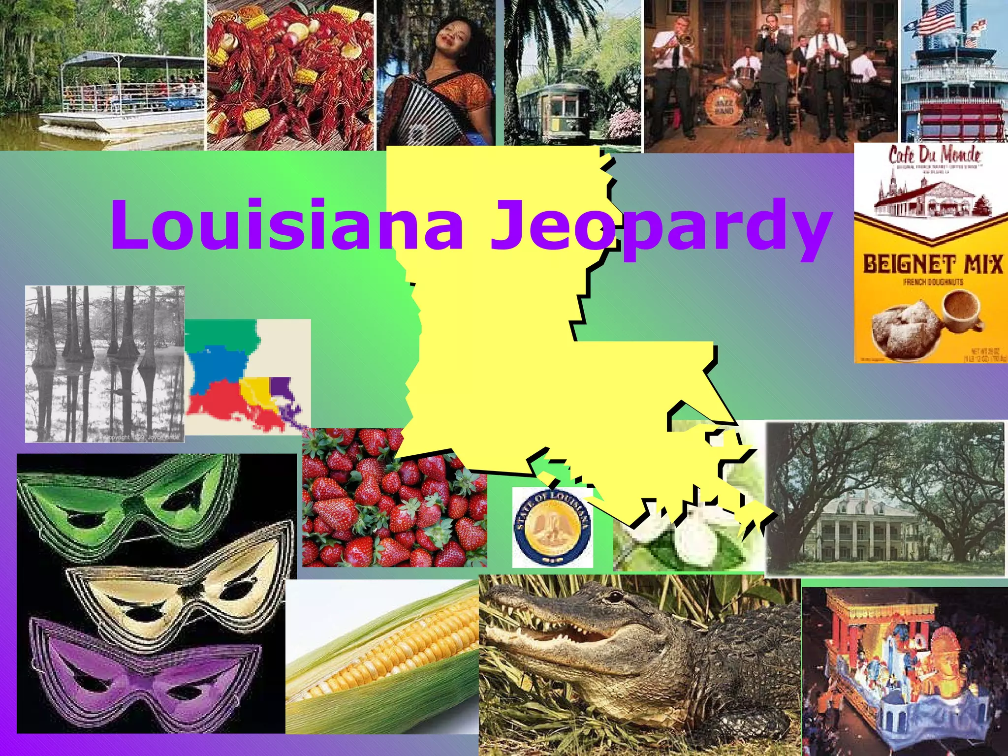 Louisiana Jeopardy R Eview Game Questions | PPT
