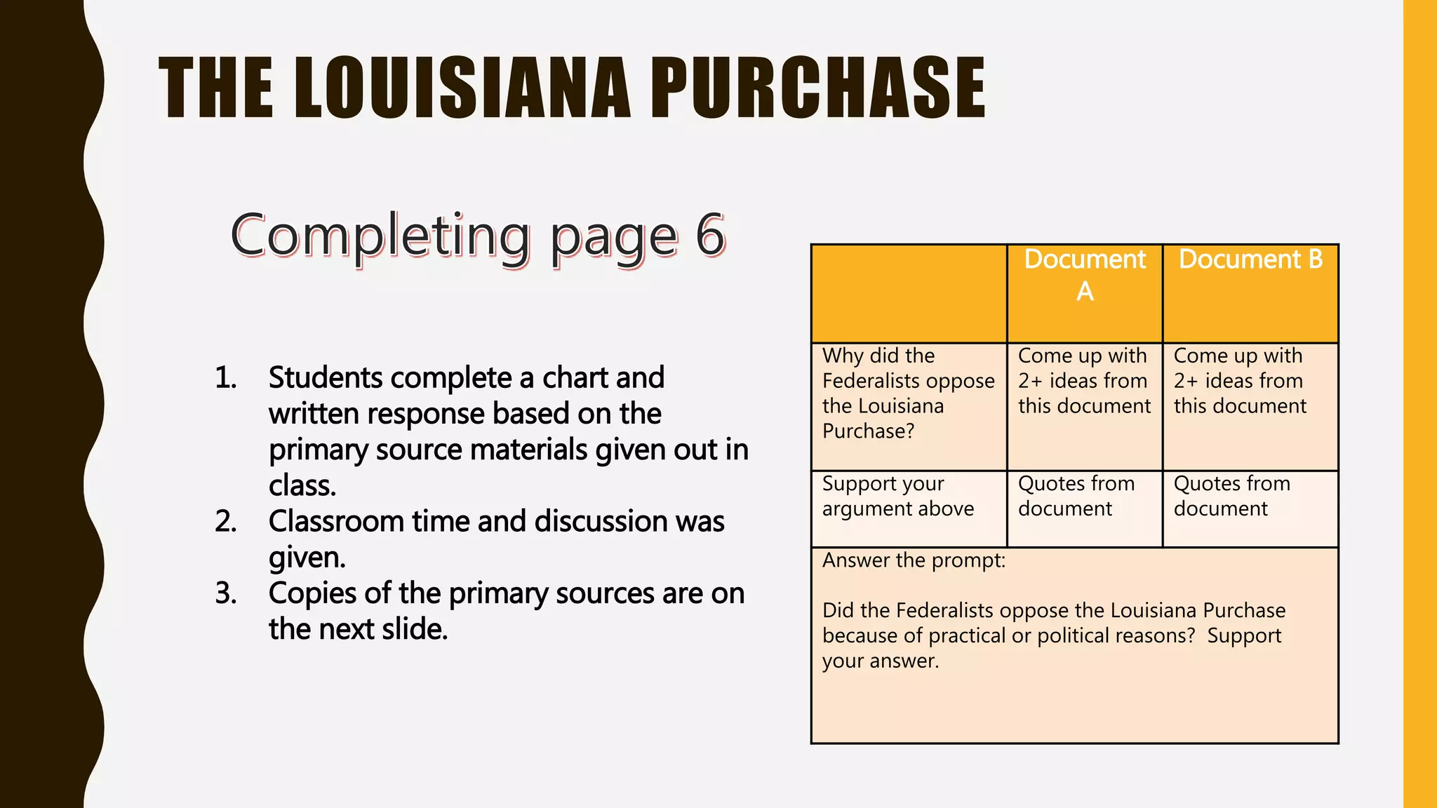 Louisiana purchase map activity, journal notes and reading like an ...