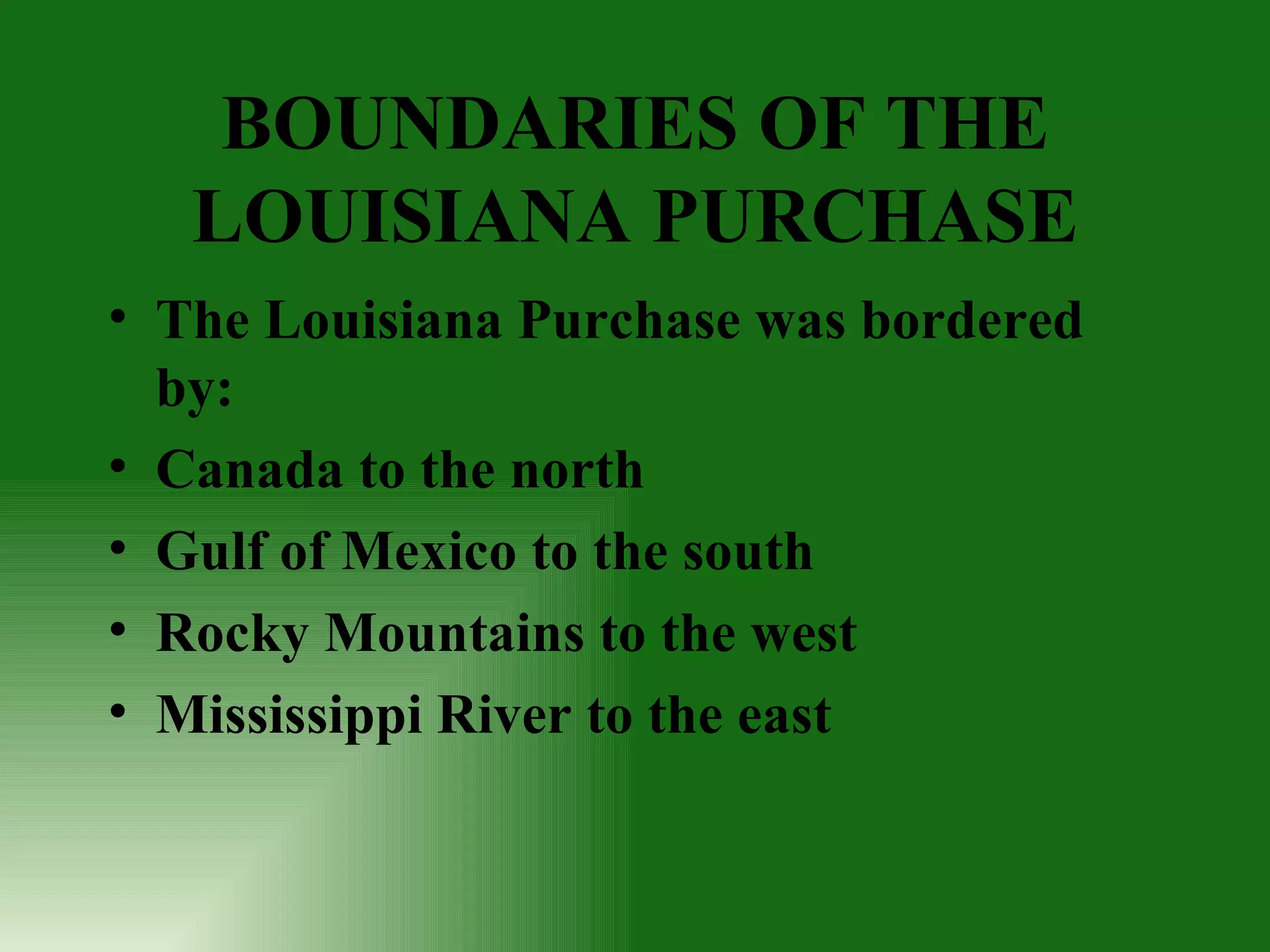 Louisiana Purchase Powerpoint Presentation | PPT