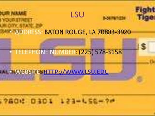 Louisiana state university | PPT
