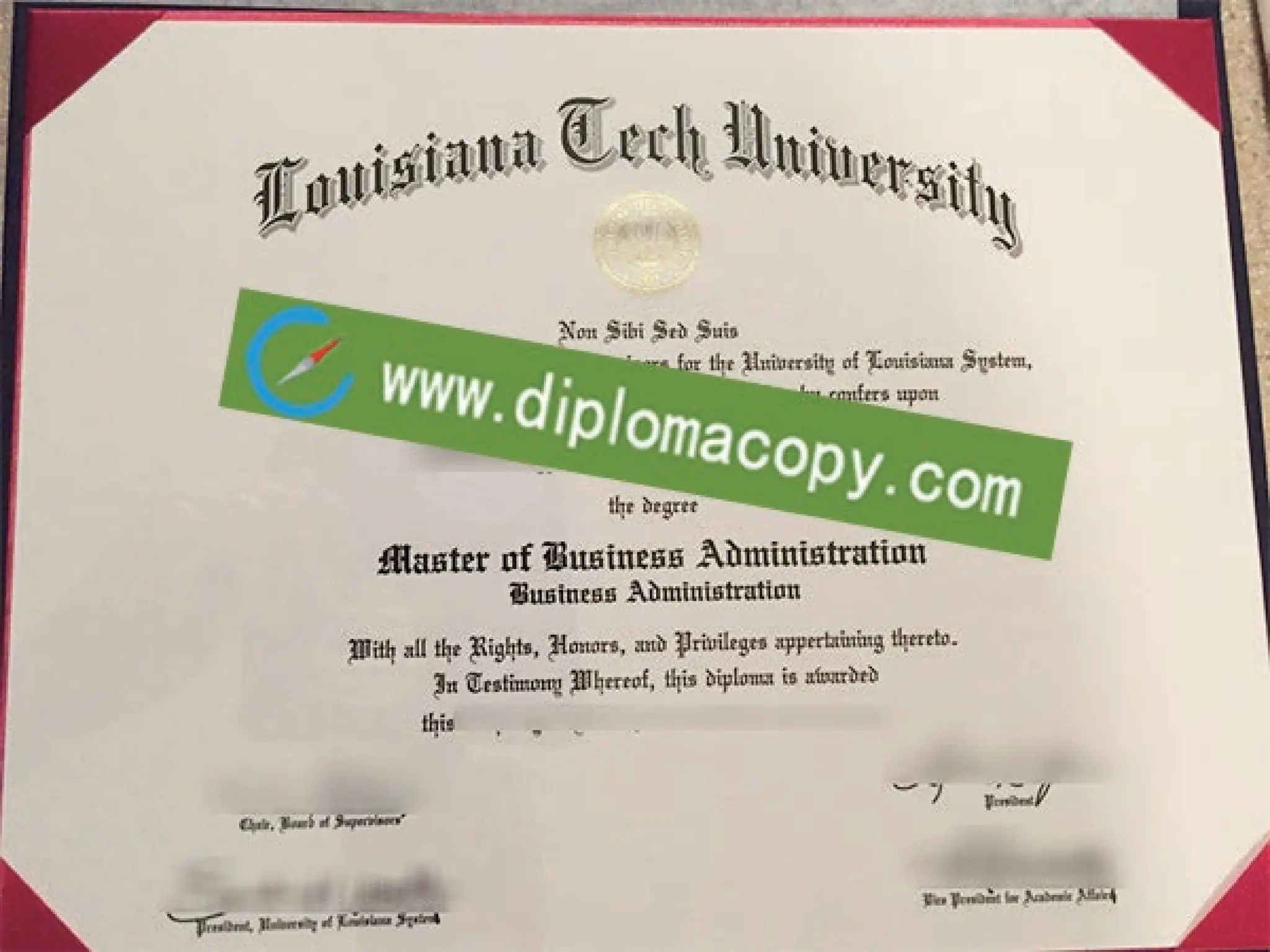 Louisiana Tech University diploma | PPT