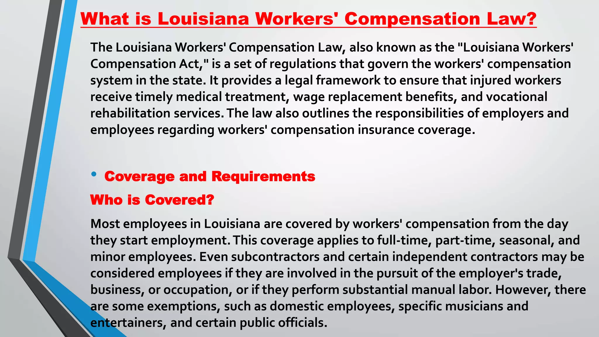 Louisiana Workers Compensation Laws.pptx
