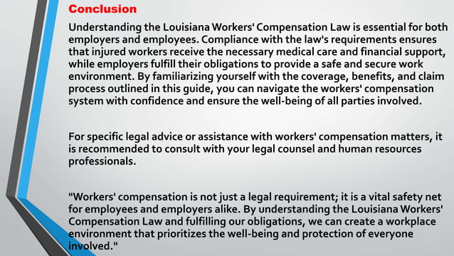 Louisiana Workers Compensation Laws.pptx