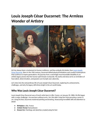 Louis Joseph César Ducornet_ The Armless Wonder of Artistry.docx