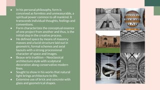 Louis Kahn- A brief study on the architect | PDF