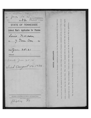 Louis Napoleon Nelson's Full Pension | PDF | Death, Injury, or Military ...