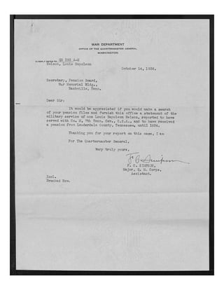 Louis Napoleon Nelson's Full Pension | PDF | Death, Injury, or Military ...