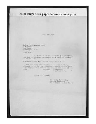 Louis Napoleon Nelson's Full Pension | PDF | Death, Injury, or Military ...