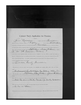 Louis Napoleon Nelson's Full Pension | PDF | Death, Injury, or Military ...