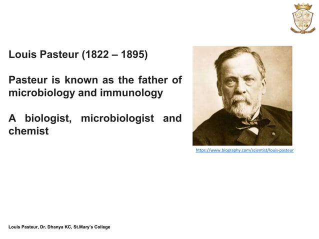 Louis Pasteur - Contributions to Science | PPTX