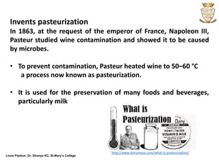 Louis Pasteur - Contributions to Science | PPTX