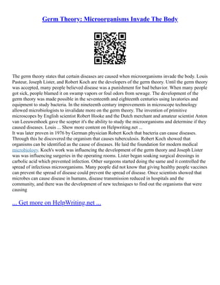 Louis Pasteur And Lister | PDF