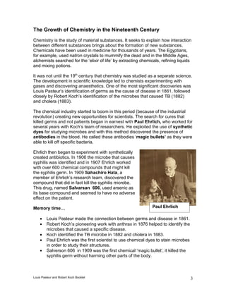 Louis Pasteur and Robert Koch booklet | DOC