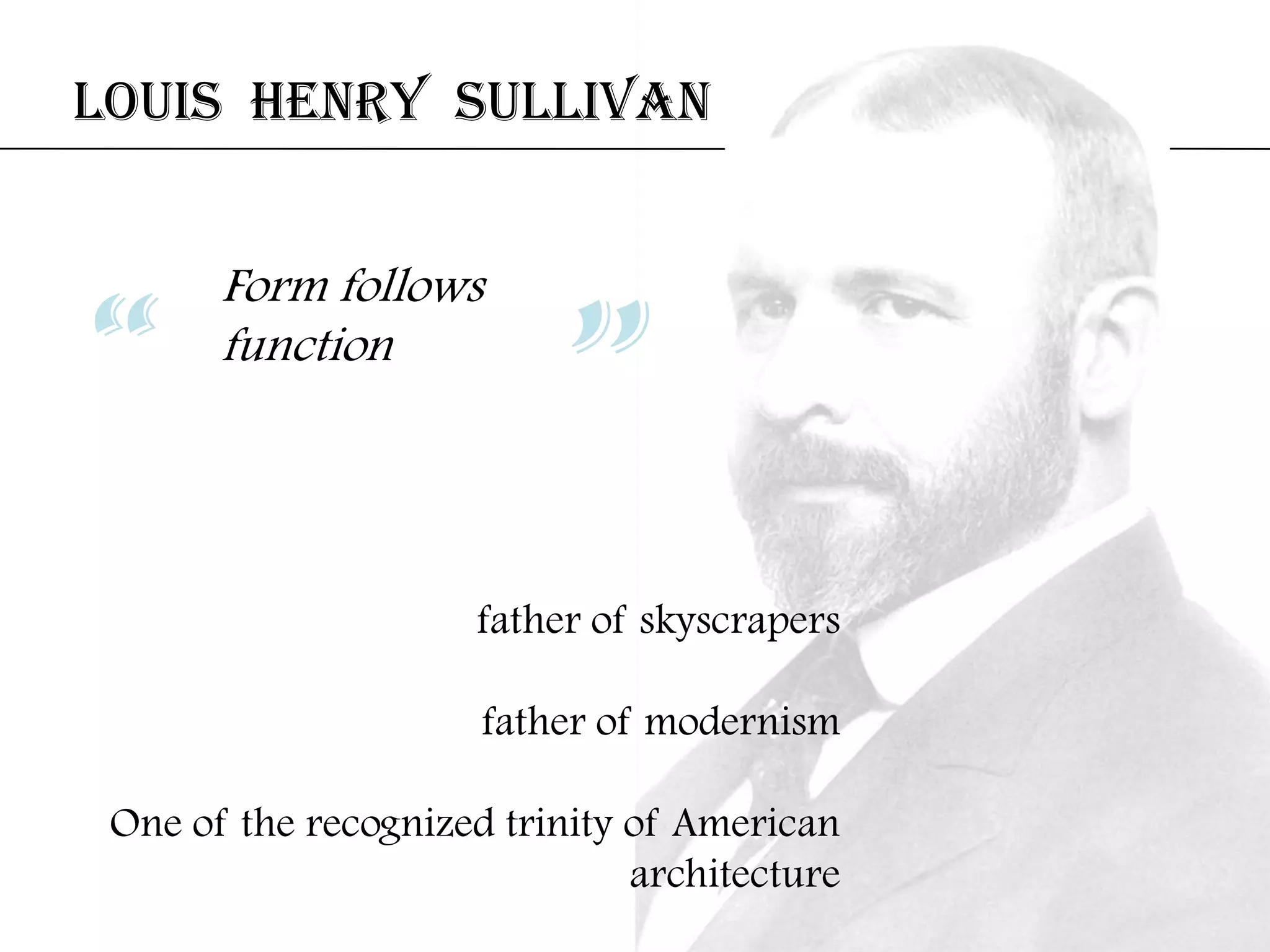 Louis sullivan | PPTX