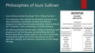 Louis sullivan | PPTX