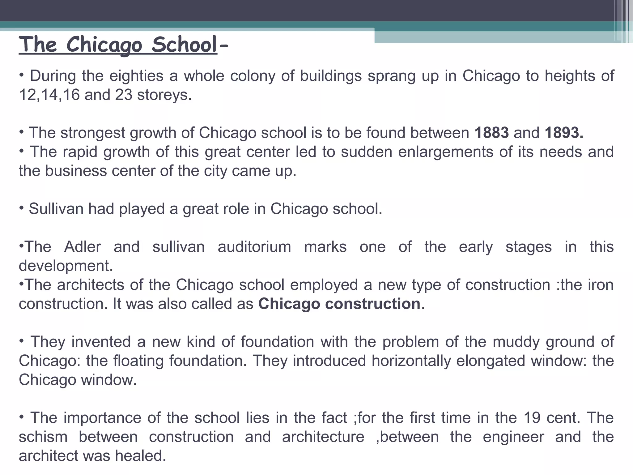 Presentation on Architect Louis Sullivan | PPT