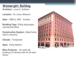 Presentation on Architect Louis Sullivan | PPT