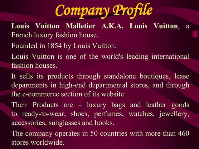 LOUIS VUITTON.ppt | Business | Business and Finance