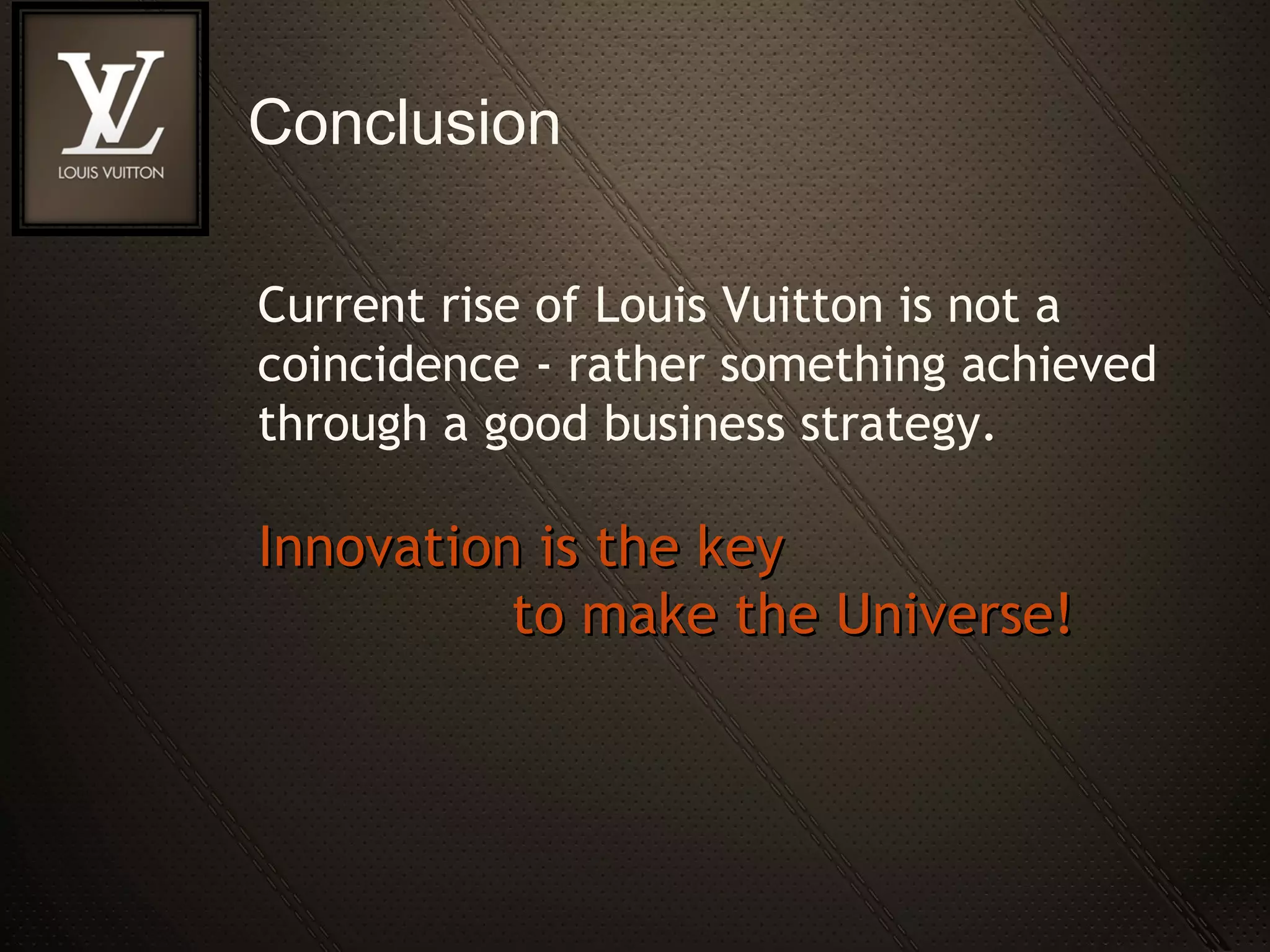 Louis Vuitton Business Model Evolution | PPT