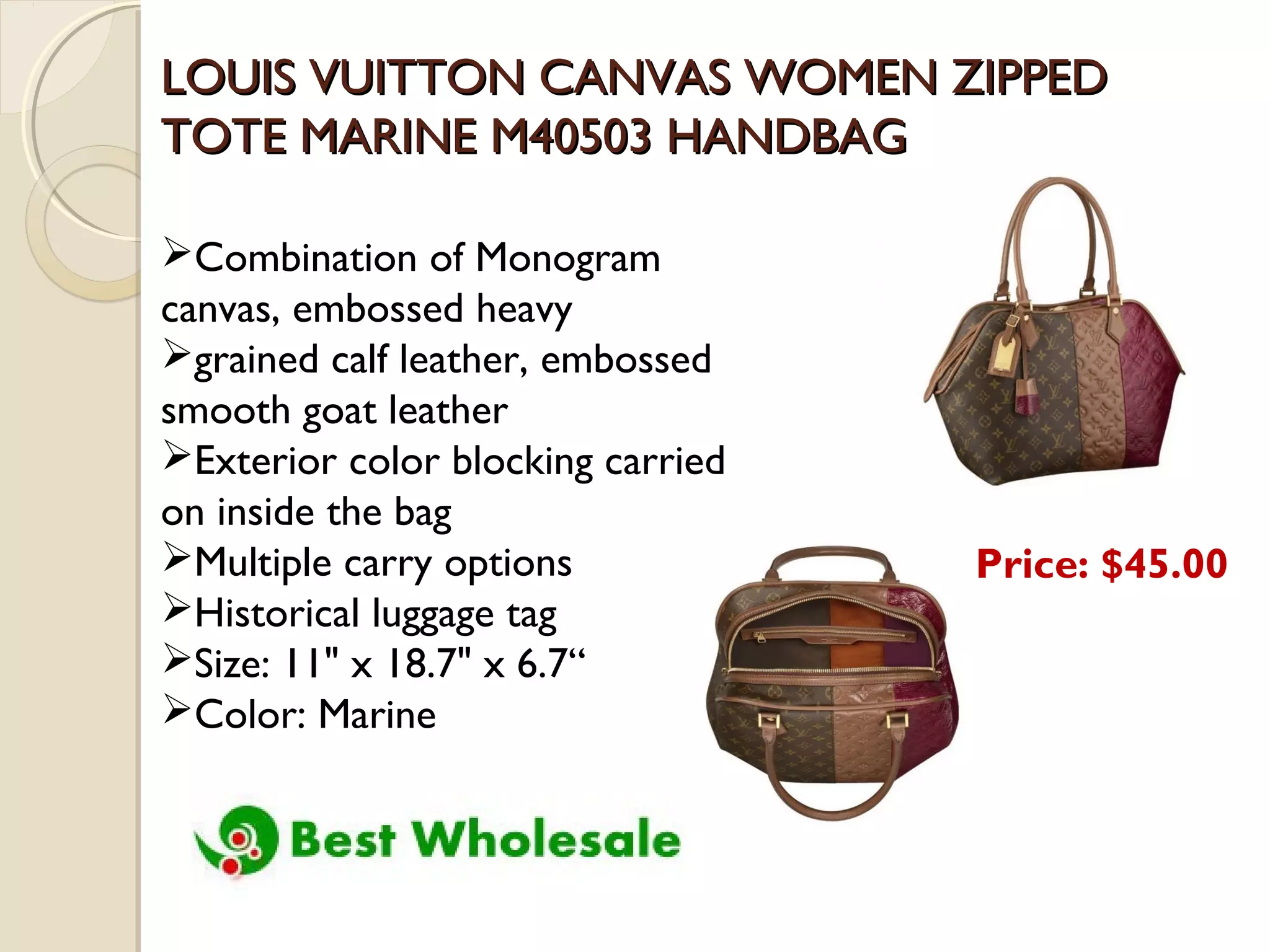 Louis vuitton handbag | PPT