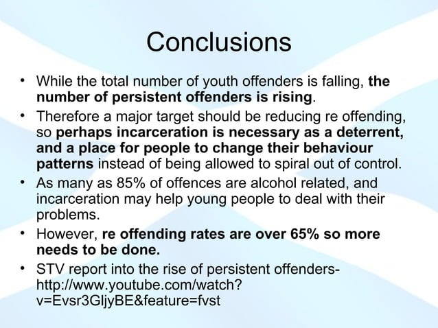 Youth Offenders | PPT | Crime & Harmful Acts to Individuals, Society ...