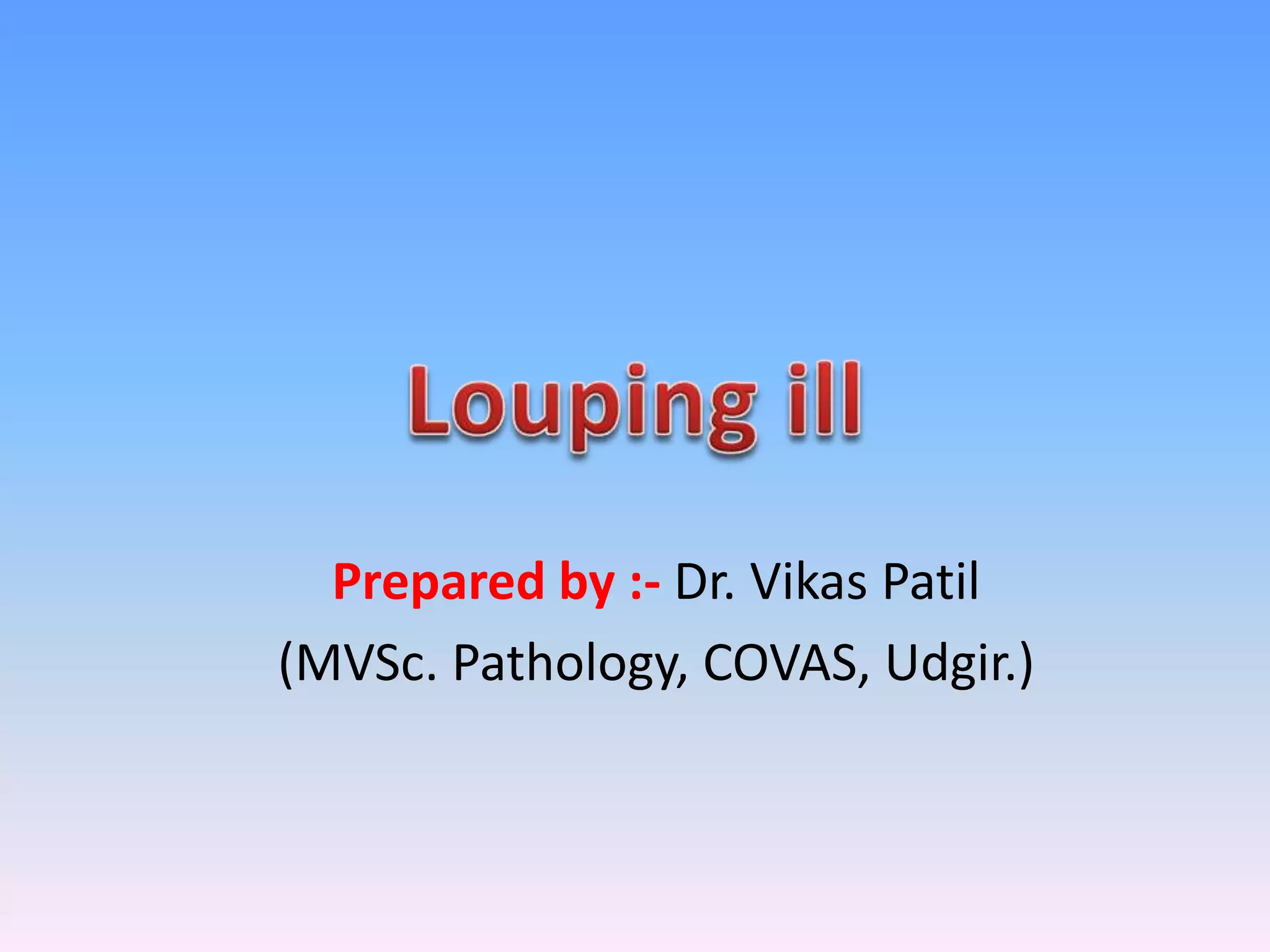 Louping ill | PPTX