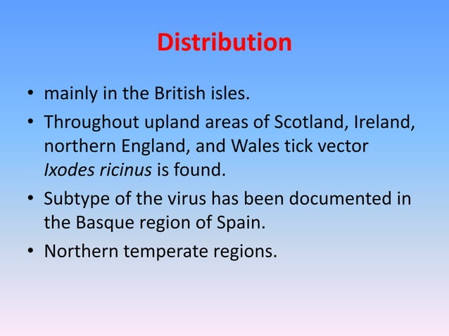 Louping ill | PPTX | Infectious Diseases | Diseases and Conditions