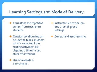 Learning Theories: Classical Conditioning & Gestalt Theory | PPTX