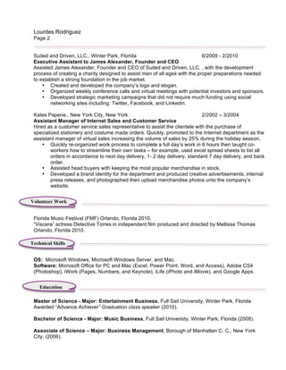 Lourdes Rodriguez Master Resume | PDF