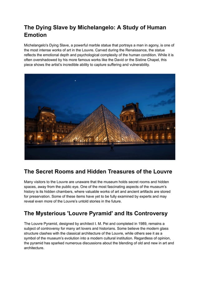 Louvre Beyond the Mona Lisa_ Hidden Works and Mysteries of the World's Largest Museum.pdf