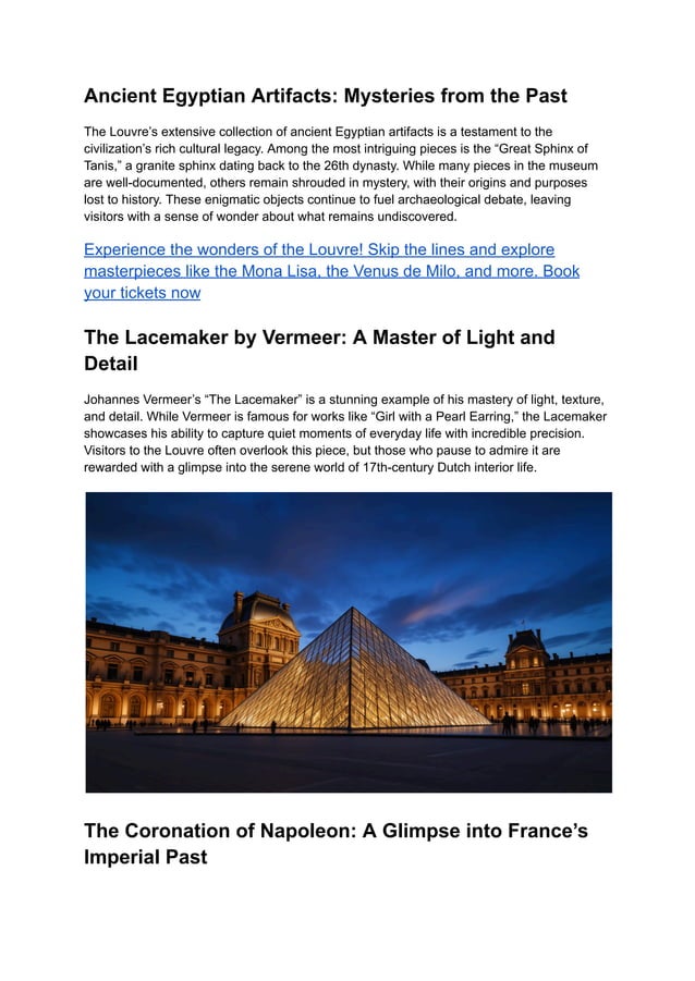Louvre Beyond the Mona Lisa_ Hidden Works and Mysteries of the World's Largest Museum.pdf