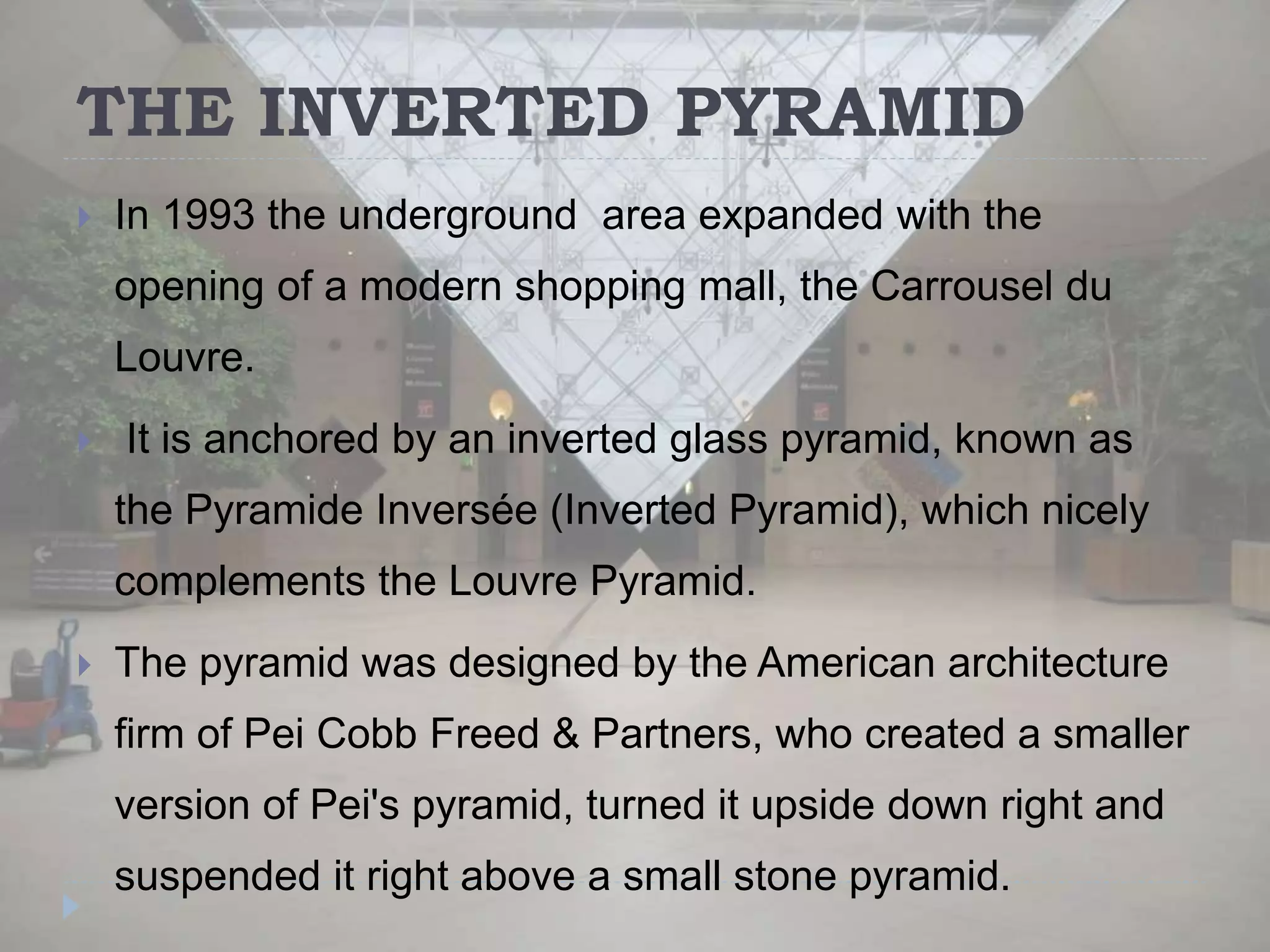 THE LOUVRE PYRAMID - a crisp | PPTX