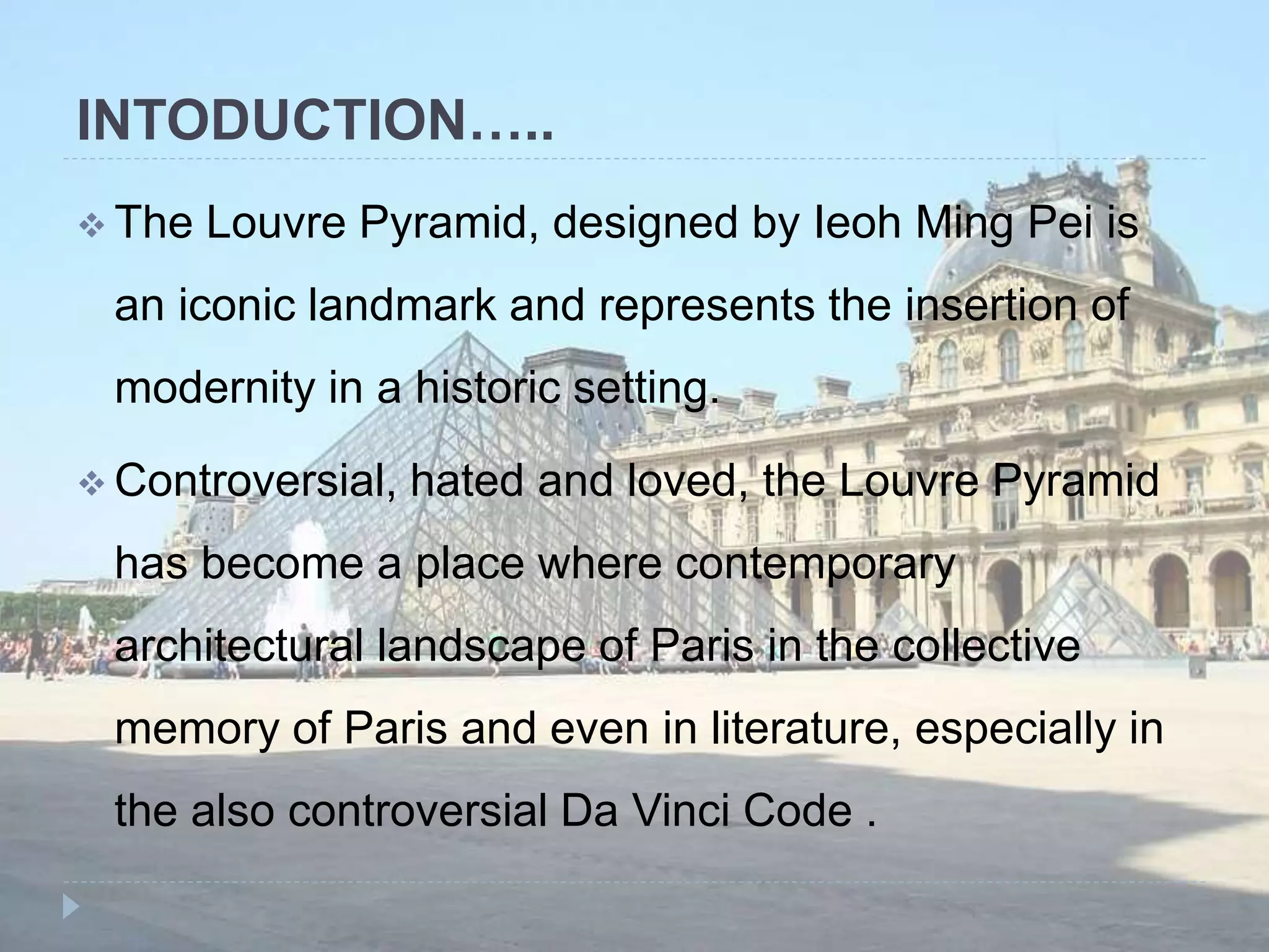 THE LOUVRE PYRAMID - a crisp | PPTX