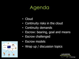 Source code escrow and continuity in the cloud | PPT