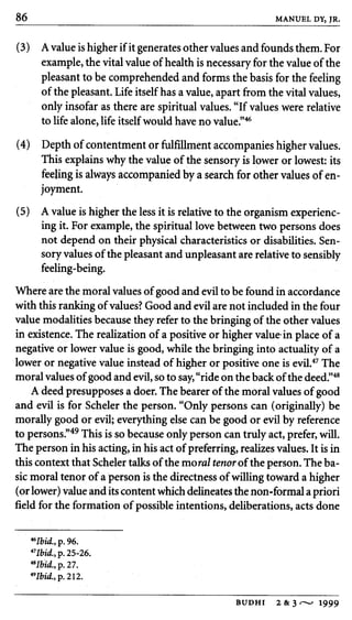 Scheler's Phenomenology of Love by Manuel Dy | PDF