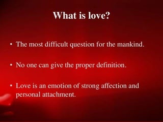 TYPES OF LOVE | PPT