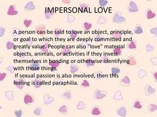 best presentation on ''love'' | PPTX