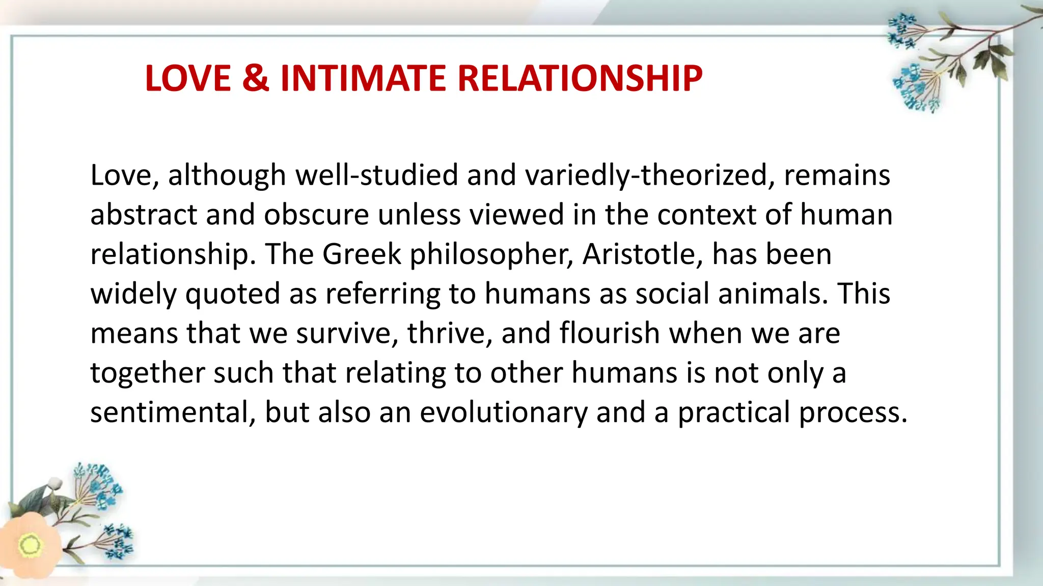 Love-Intimacy-Passion PPT for Ge elective 3 subject | PPTX