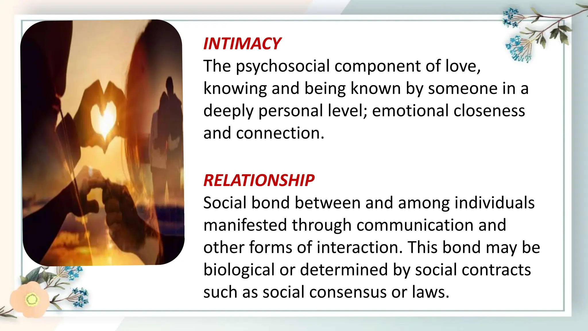 Love-Intimacy-Passion PPT for Ge elective 3 subject | PPTX